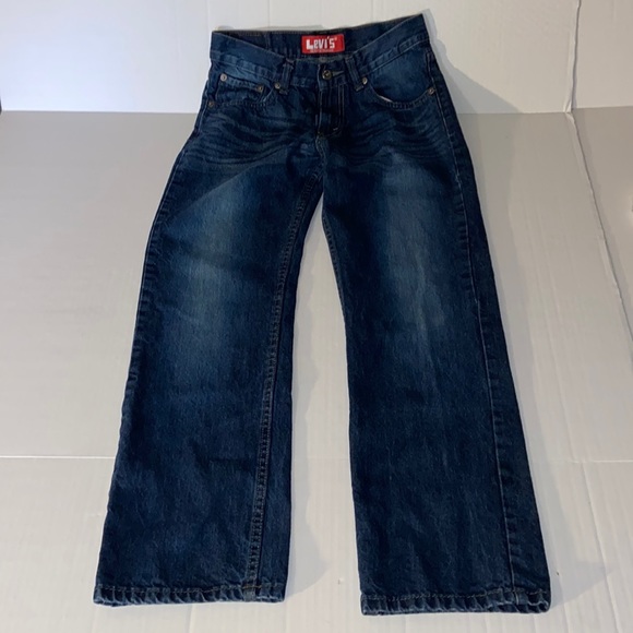 Levi's | Bottoms | Levis 55 Straight Fit Boys Size 4 Reg Denim Blue ...